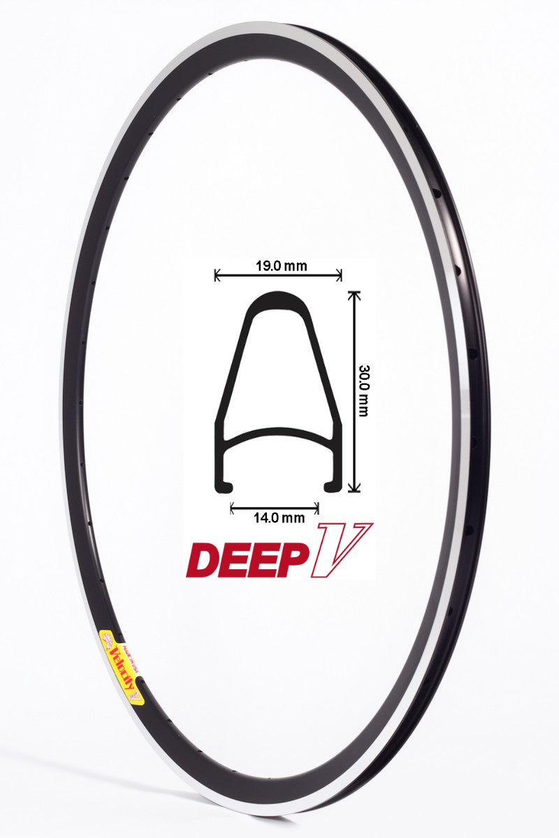 VELOCITY DEEP V NMSW WHITE 700C RIM – Falco eMotors Inc.
